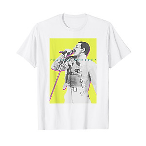 Freddie Mercury Official Neon Glow Champion T-Shirt