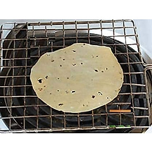 Sriyug Papad Jali Stainless Steel Wire Roaster Rack Papad Jali With Wooden Handle Roasting Net Roast Grill Chapati Toast Roti Papad And More...