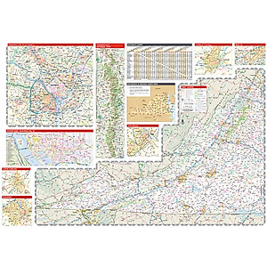 Rand McNally Easy to Fold: Virginia State Laminated Map
