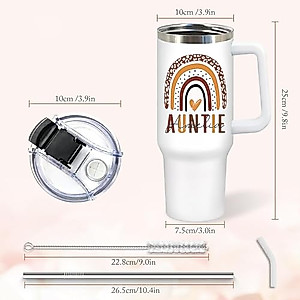 Noni Personalized Auntie Tumbler 40oz, Promoted To Aunt Gift Idea, Best Aunts Ever Present, Mother Day Gift For Auntie, Presents for Aunt, New Aunts, Promoted to Aunties