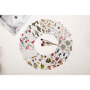 KAOYOO 50PCS 2.8X3.5 Inches Flower Drawstring Burlap Gift Bags,Gift Pouch for Jewelry Coin Candy DIY Craft Wedding Party Christmas New Year's Day