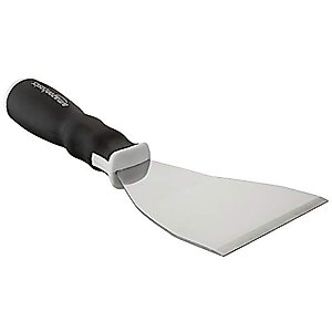 Amazon Basics Soft Grip, Heavy Duty, Bent Scraper with Pole Socket & Hammer End, 3"