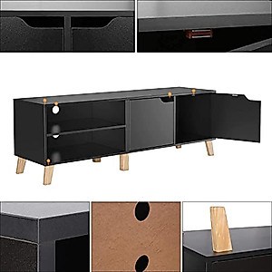 GVVDLW TV Media Console, TV Stand, TV Unit, Small Entertainment Center and Display Cabinet for Living Room