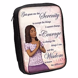 Serenity Prayer African American Bible Cover 7"x10"