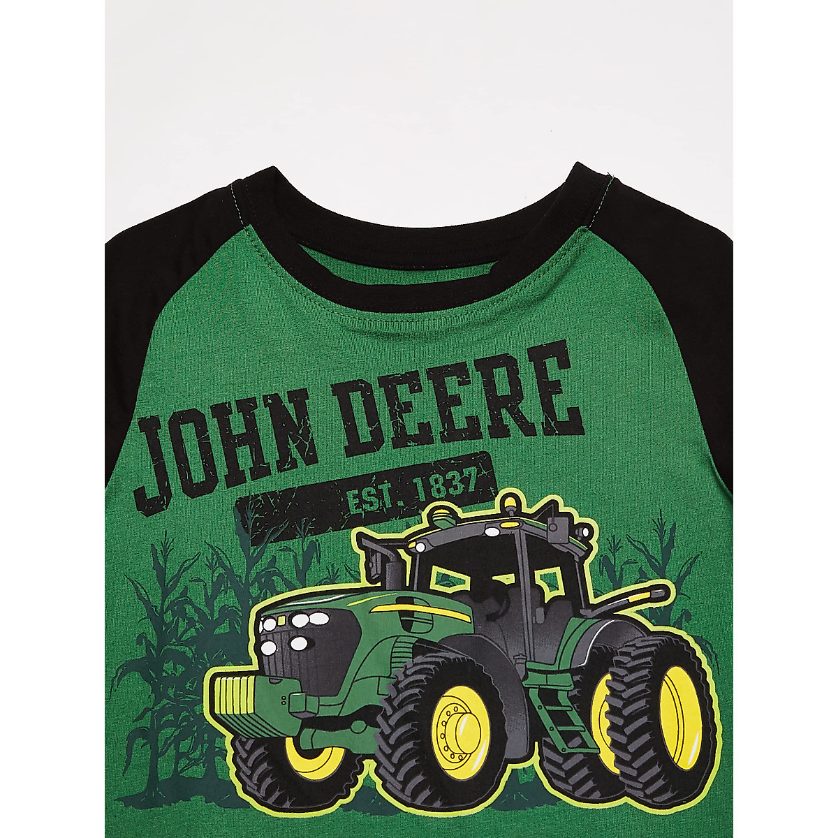 John Deere Boys' Little Tee Shirt, Green, 7