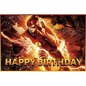 Hero Birthday Party Supplies,Party Supplies Birthday with 5*3ft Background Backdrop Birthday Banner, Party Supplies Birthday Boy Kids for Superhero Theme Party