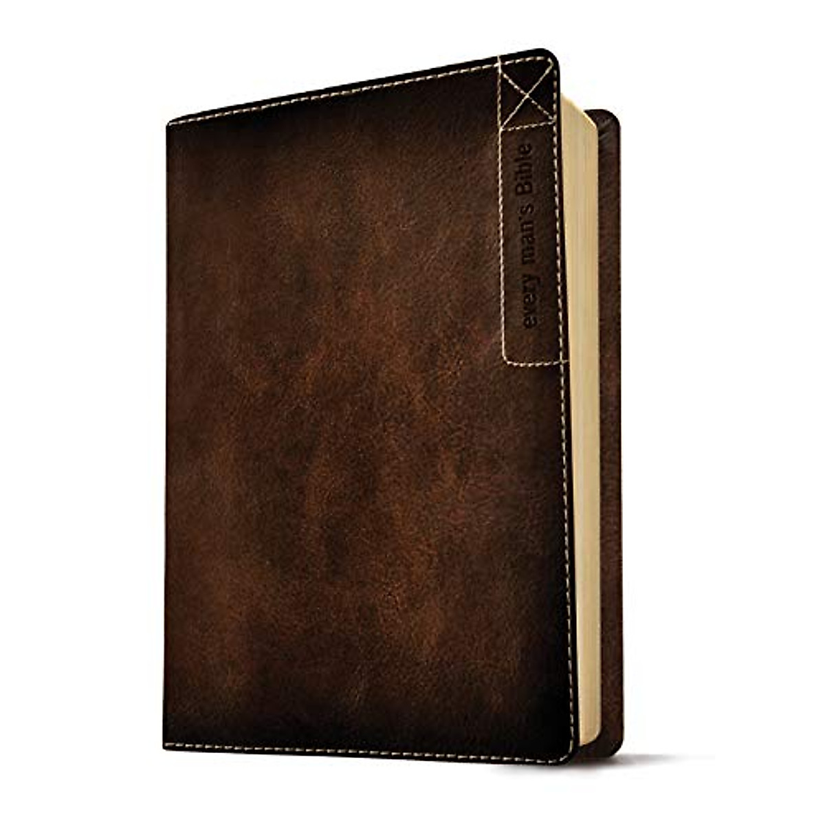 Every Man's Bible: New Living Translation, Deluxe Explorer Edition (LeatherLike, Brown) – Study Bible for Men with Study Notes, Book Introductions, and 44 Charts
