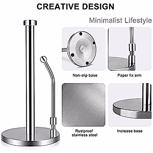 Kitchen Paper Roll Holder Paper Towel Rack Dining Table Kitchen Paper Roll Holder Vertical Paper Towel Storage Rack