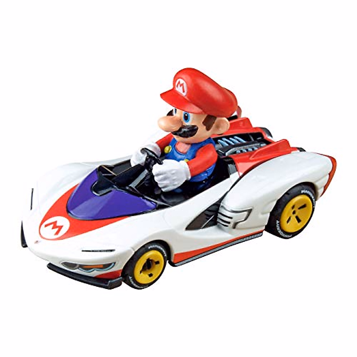 Carrera 64182 Mario Kart P-Wing Mario 1:43 Scale Analog Slot Car Racing Vehicle for Carrera GO!!! Slot Car Toy Race Track Sets