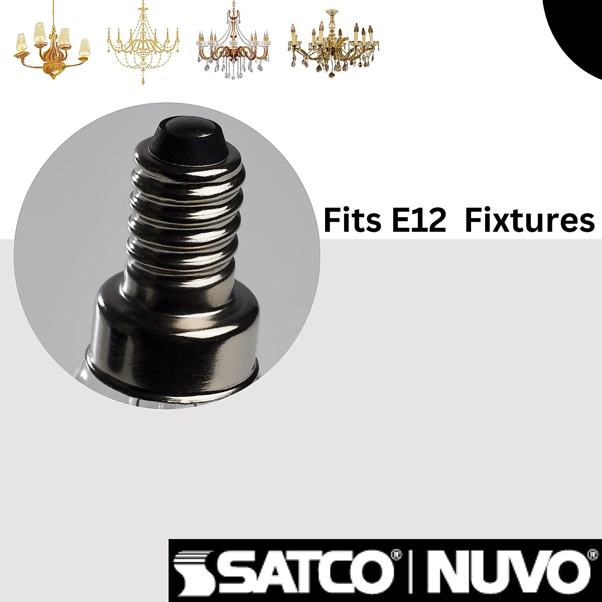 Satco S21274 5.5 Watt B11 LED Bulb - 3000K - 120 Volt (2 Pack)