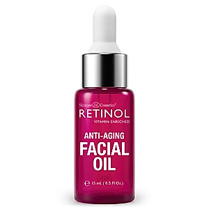 Retinol Anti-Aging Facial Oil – Instantly Adds A Glow To Your Face For A Younger Look – Radiance Booster With Nine Essential Oils Restores Hydration & Nourishment To Your Skin Night & Day