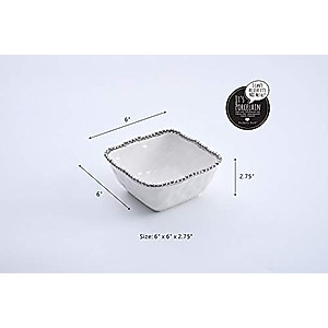 Pampa Bay Set the Table Square Cereal/Soup Bowl
