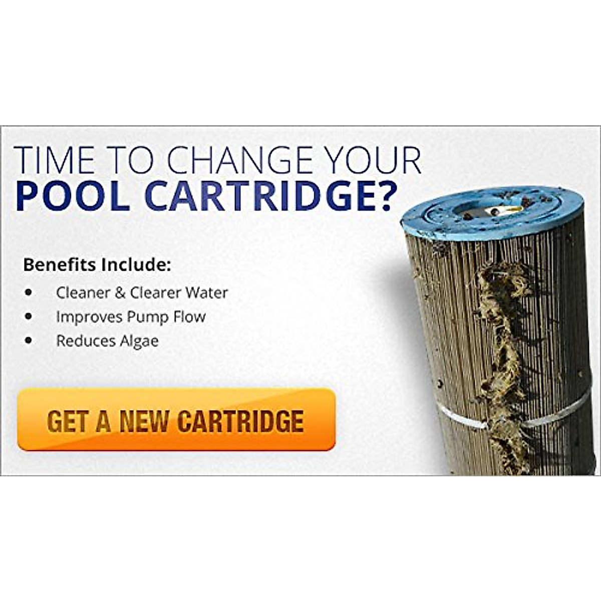 PURELINE Pool Replacement Cartridge Filter, 100 Sq Ft, PL0165, Compatible with Hayward C100S SwimClear, C-8408, CX100XRE