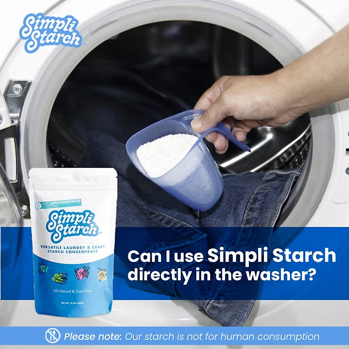 Liquid Starch Concentrate - Instant Mix Powder (Makes 3 Gallons) Perfect for laundry, spray starch, ironing, quilting, crochet, slime, play dough and other fun craft projects - 1 Pack-16oz