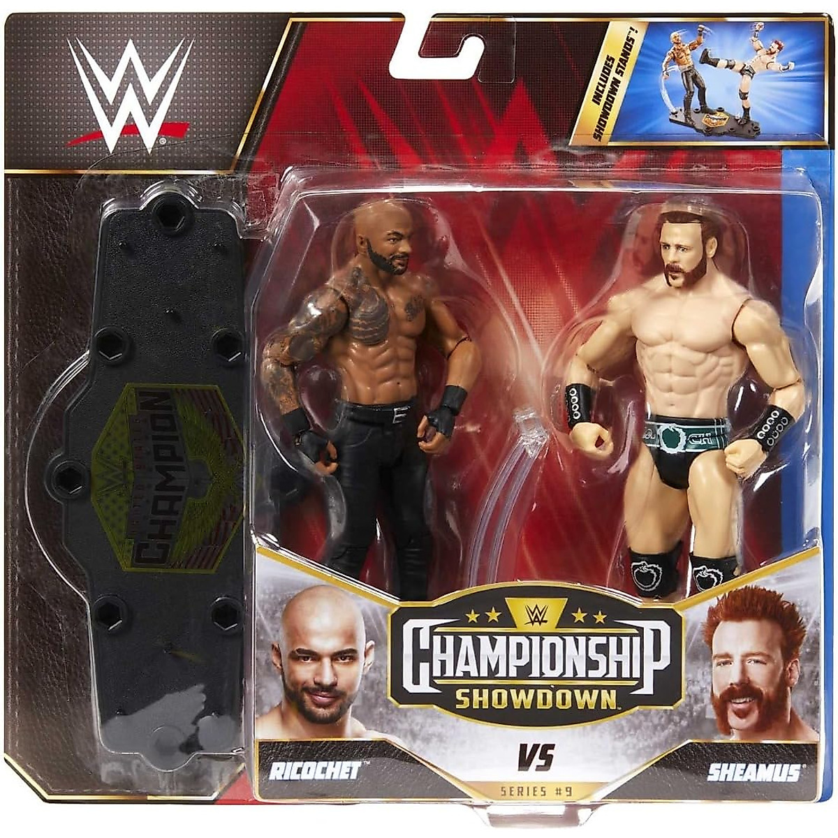 Mattel Sheamus vs Ricochet Championship Showdown 2-Pack 6-inch Action Figures Monday Night RAW Battle Pack for Ages 6 Years Old & Up