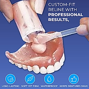 Perma Soft Denture Reliner Kit - Relines 2 Denture Plates