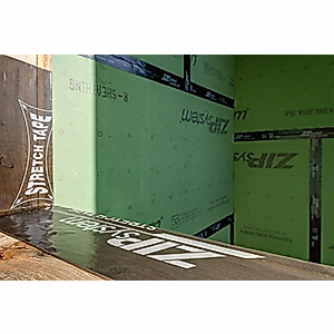 ZIP System Stretch Tape | 6 inches x 75 feet | Self-Adhesive | Weather-Resistant | Flexible Flashing Tape