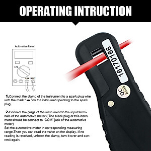 BTMETER BT-705A Signal Pick-up Inductive Clamp Lead, Measure Tach Range 600 RPM ~ 12000 RPM