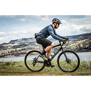 Schwinn Sporterra Adventure Adult Gravel Bike for Men and Women, 14-Speeds, 700c Wheels, Lightweight Aluminum Frame, Black