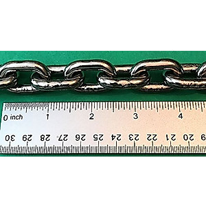 US STAINLESS Stainless Steel 316 Anchor Chain 1/4" (6.3mm) by 6' with shackles