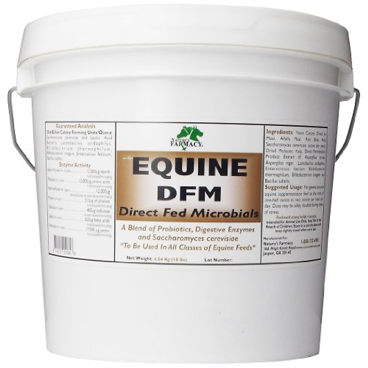Nature's Farmacy Equine DFM Probiotics, Enzymes 50 Billion CFU Ounce 10-Pound