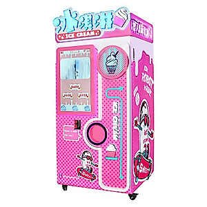 Coin Operated Auto Soft Ice Cream Vending Machine Ice Cream Making Machine