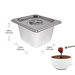ALDKitchen Chocolate Melting Pot | Manual Control Chocolate Melter for Home or Bakery Use | 3 Tanks for 13.5 lb (6 kg) of Tempered Chocolate | 110V | 1kW