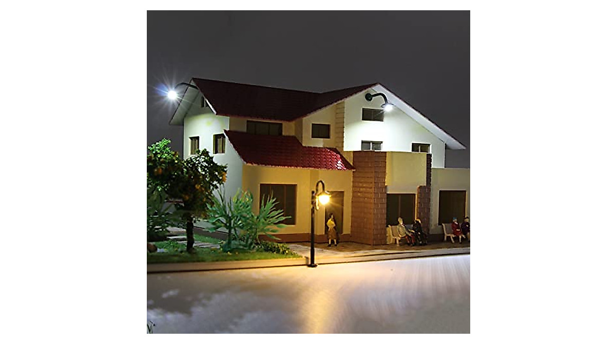 Evemodel 10pcs HO Scale Model Railway LED Lamps for Realistic Outdoor ...