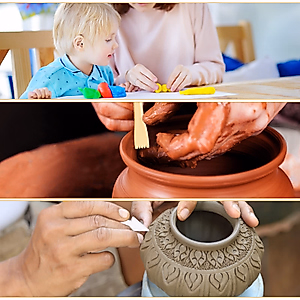 38Pcs Polymer Clay Tools for Kids, Pottery Clay Sculpting Tools Plastic Pottery Carving Tools Clay Modelling Tools Sculpture, Modelling Clay, Polymer, Ceramic, Embossing for Adults, Beginners