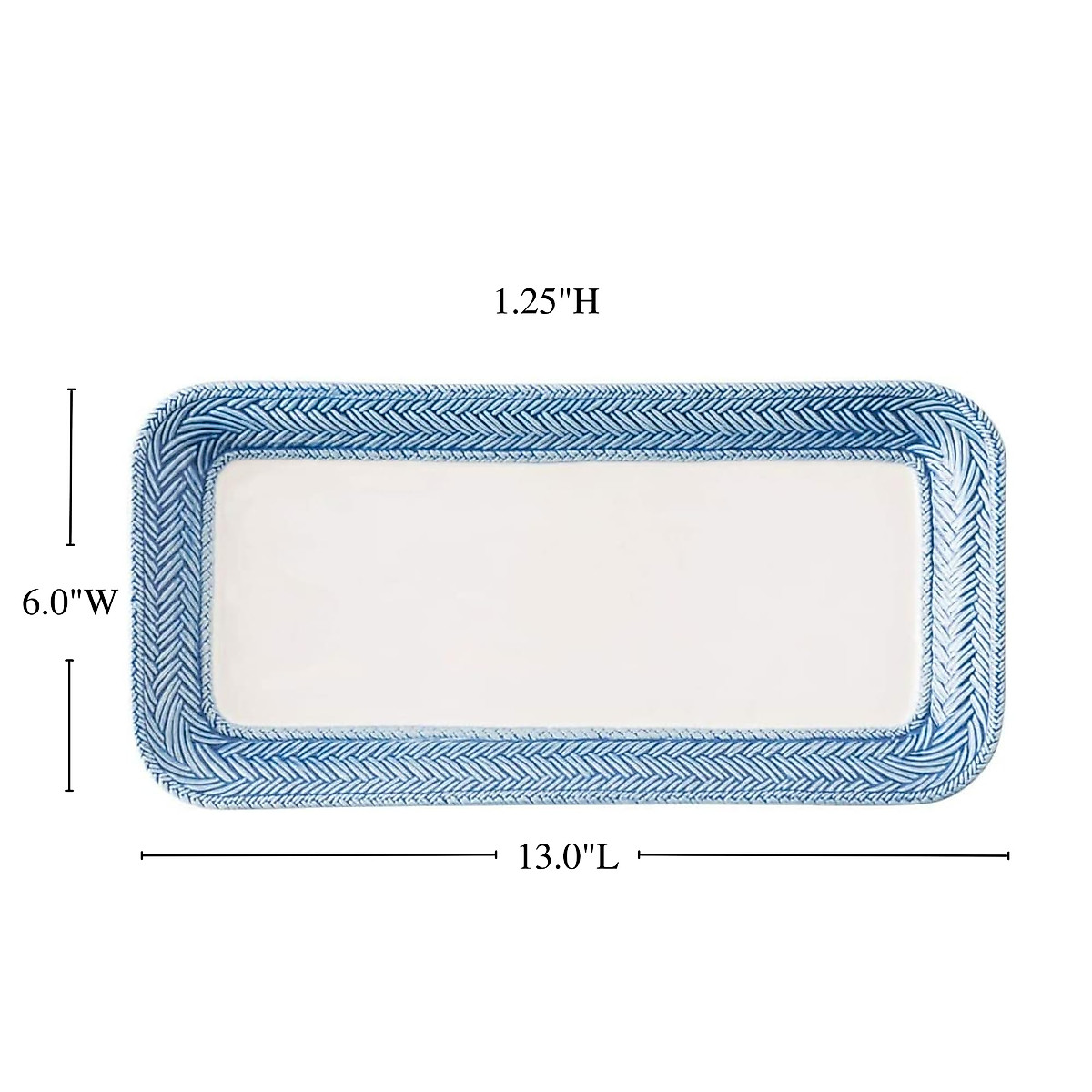 Juliska Le Panier White/Delft Blue Hostess Tray