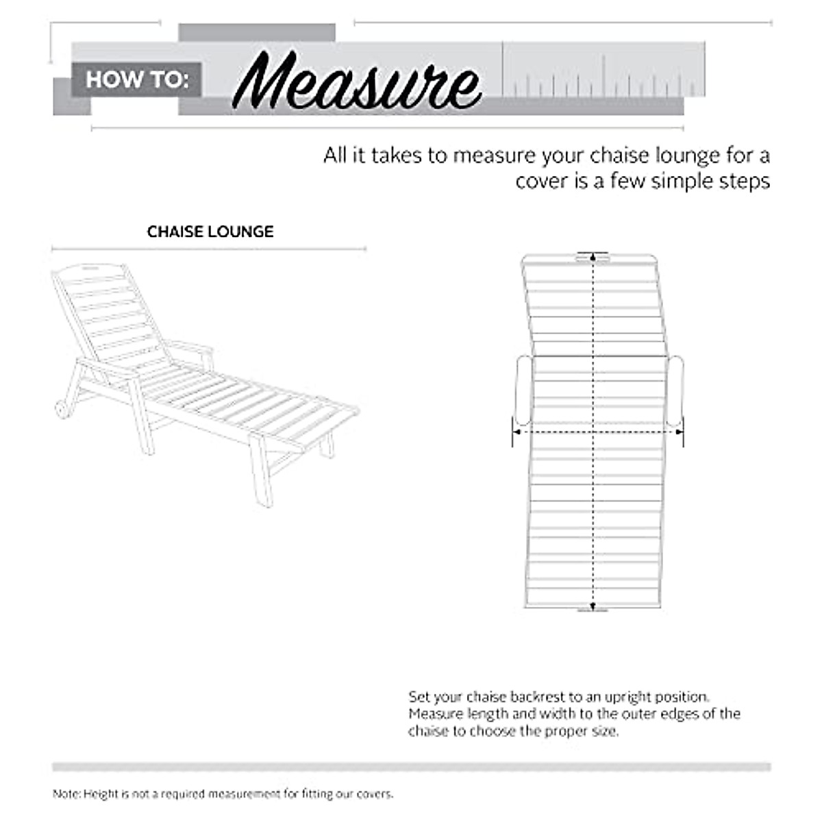 Classic Accessories Veranda Water-Resistant 86 Inch Patio Chaise Lounge Cover, Patio Furniture Covers