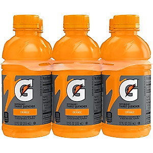 Gatorade Thirst Quencher, Orange, 12 Fl Oz, Pack of 6