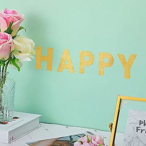 232 Pieces 24 Sheets Large Letter Stickers Big Font Alphabet Letter Number Stickers 2.5 Inch Self Adhesive Letters Number Kit Mailbox Stickers for Mailbox Presentation (Gold, Letter)