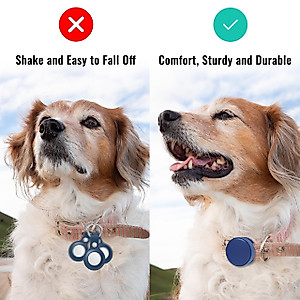Airtag Dog Collar Holder，2 Pack Waterproof Air Tag Dog Collar Holder for Apple Airtag Suitable for Collar Size Within 1 inch, Airtag Holders for Airtag Dog Collar and Airtag Cat Collar