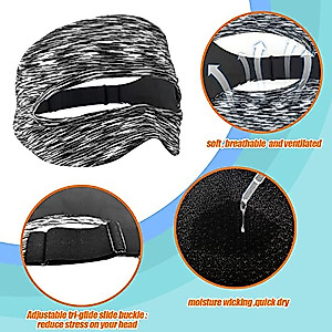 Jo. Devivre VR Mask Sweat Band VR Sweat Mask Face Cover for Oculus Quest 2 ,Virtual Reality Workouts, Supernatural Size Adjustable with Strap Closure (Grey, 2 Pack)