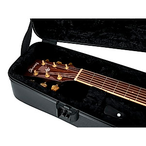 Gator Cases Molded Flight Case For Acoustic Dreadnought Guitars With TSA Approved Locking Latch; (GTSA-GTRDREAD)