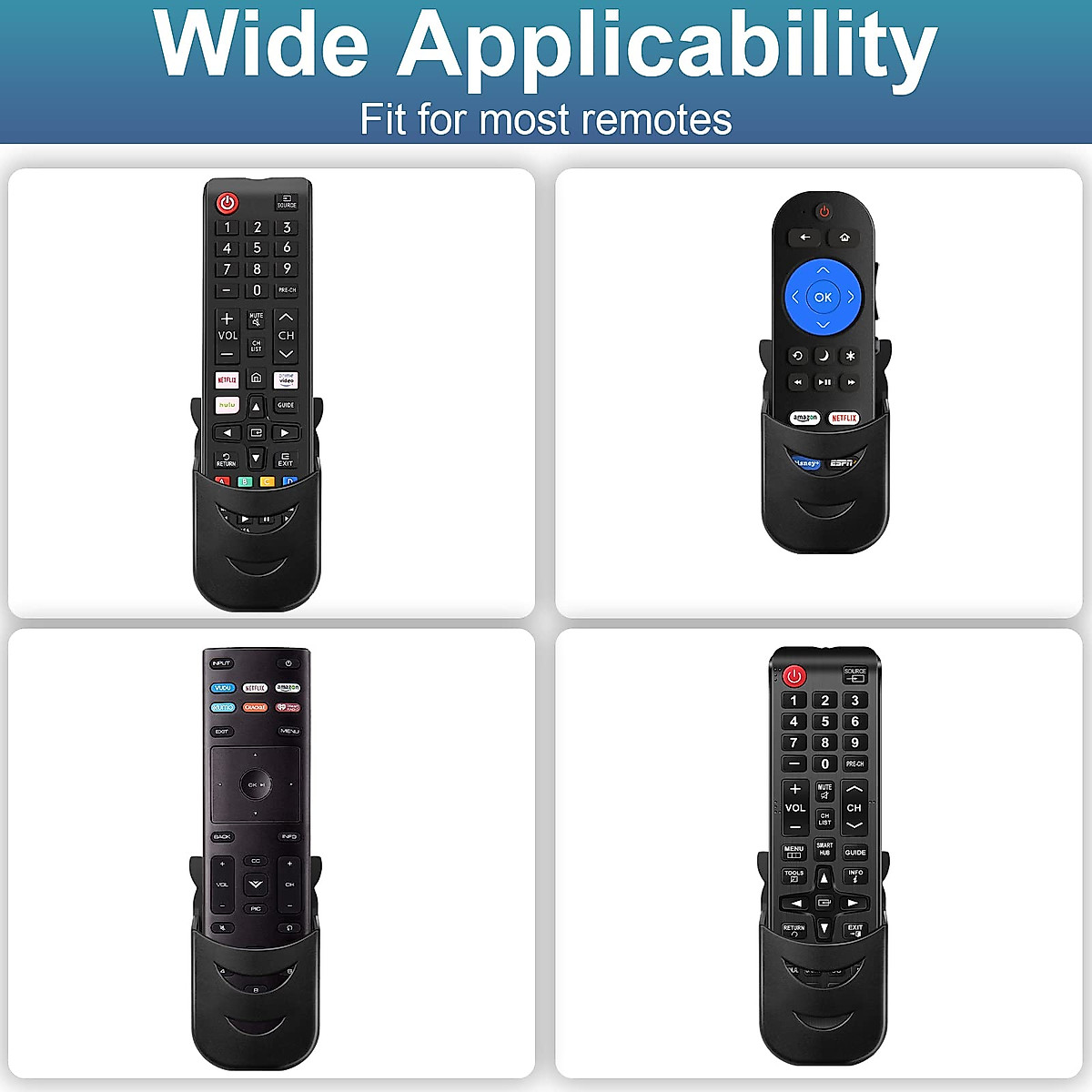 Samsung LG Vizio TV Mount Screws Kit with Remote Holder, Includes M4 M5 M6 M8 Screws, Washers, Spacers for Wall Mounting up to 80 in