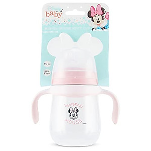 Disney Sippy Cups for Toddlers, Learner Sippy Cups for Kids with Pacifier, BPA-Free Trainer Cup with Handles, Leak-Proof Minnie Mouse and Mickey Mouse Sippy Cups, Perfect Unisex Gift for Children