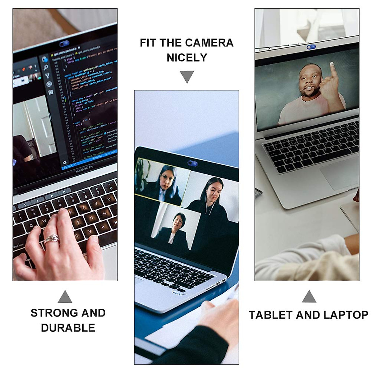 SHERCHPRY 4pcs Camera Privacy Cover Sliding Camera Cover Webcam Cover Slide Cover Webcam Computer Camera Cover Slide Laptop Camera Cover Webcam Blocker Webcam Shield Cell Slider