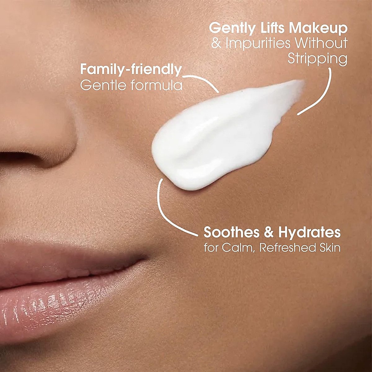 Yes To Cucumbers Daily Gentle Milk Cleanser, Soothing Face Wash That Won't Strip Your Skin & Holds Moisture, With Cucumber Extract, Soy Proteins & Green Tea, Natural, Vegan & Cruelty Free, 6 Fl Oz