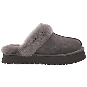 UGG Women's Disquette Slipper, Charcoal, 10