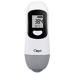 Ozeri Kinetic Non-Contact Forehead Thermometer with Battery-Free Infrared Technology (Pack of 2)