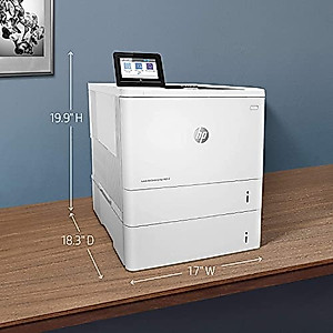 HP Laserjet Enterprise M612x Single-Function Wireless Monochrome Laser Printer, White - Print only - 4.3" Touchscreen, 75 ppm, 1200 x 1200 dpi, Auto Duplex Printing, Ethernet - Cbmou External Webcam