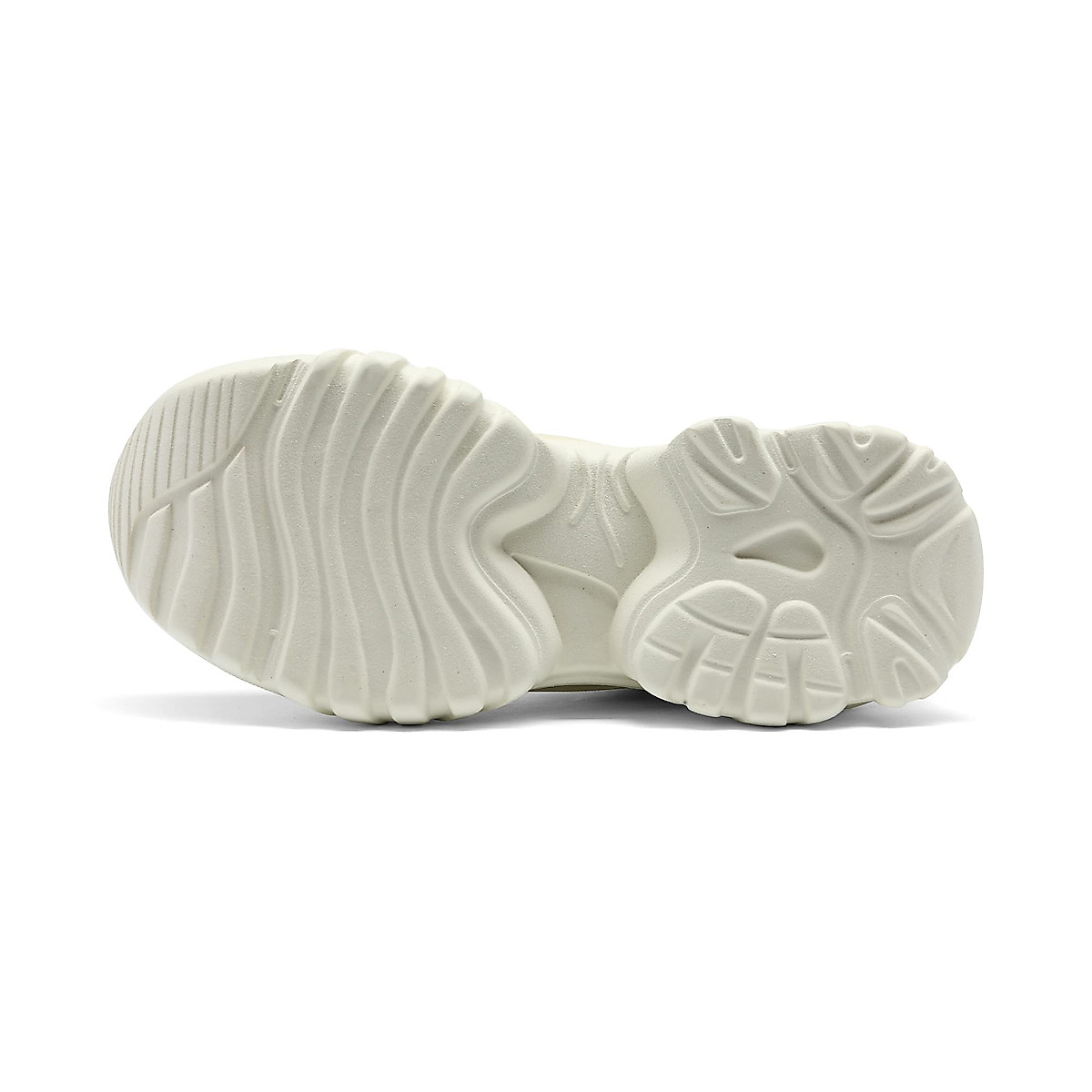 DREAM PAIRS Women's Fashion Chunky Sneakers, Slip on Dad Shoes Comfortable Platform Sneakers for Women, White, Size 8.5 Sdfn2315w