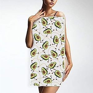 Pfrewn Funny Avocados Rope Hand Towels 16x30 in Avocado Green Fresh Fruits Bathroom Towel Soft Absorbent Small Bath Towel Kitchen Dish Guest Towel Home Bathroom Decorations