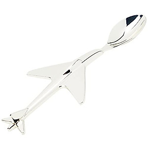 Zilverstad Children's Spoon Airplane, 16.899999999999999 x 7.4 x 1.5 cm, Silver