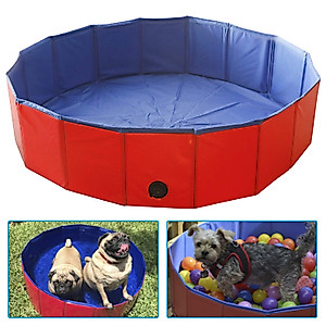 Artilife Whelping Pen for Dogs,Whelping Box for Dogs and Puppies,Dog Birth Supplies,Portable Whelping Pool Whelping Box,Whelping Box for Small Dogs(32" Dia.x8 H)