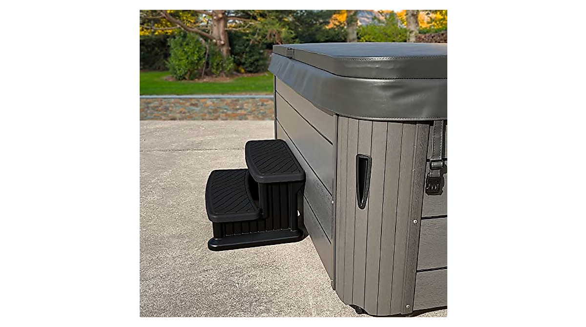 Puri Tech Outdoor Spa & Hot Tub Steps - No Slip Grip Support