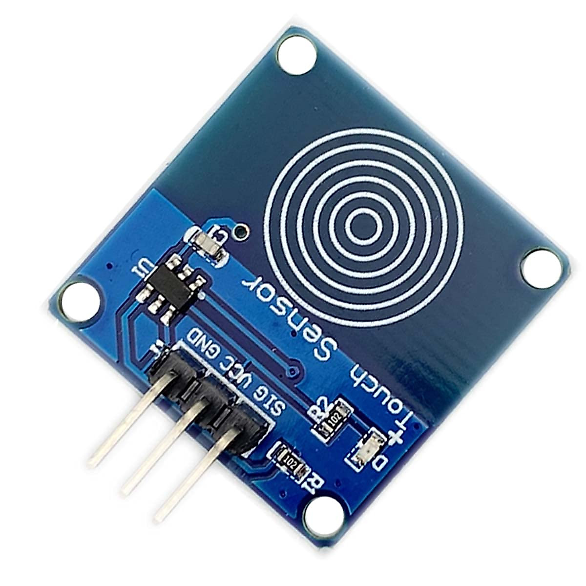 Kiro&Seeu 2PCS TTP223 Digital Touch Sensor Capacitive Switch Button Module Compatible with Ar-duino PIC DIY TTP223B, TP223B-MD-2P