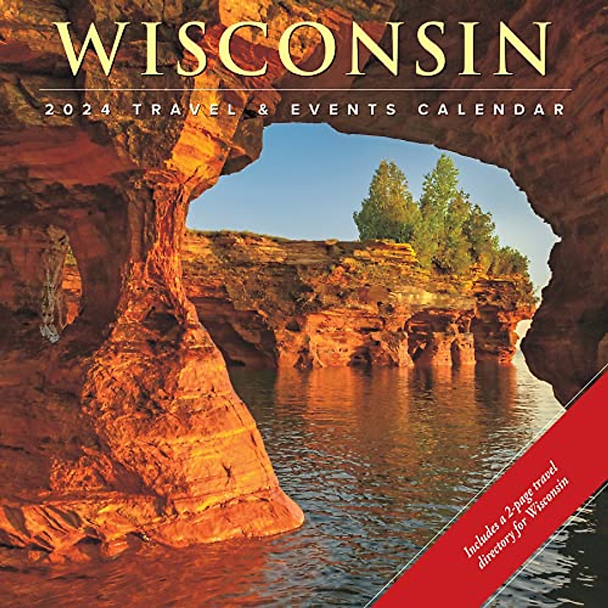 Willow Creek Press Wisconsin Monthly 2024 Wall Calendar (12" x 12")
